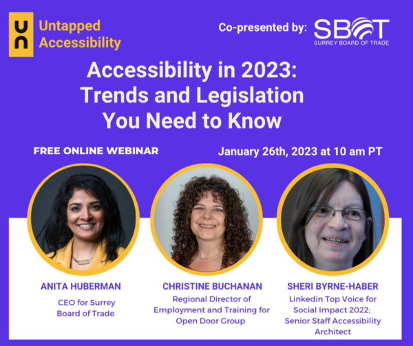 Accessibility in 2023: Trends and Legislation – Webinar Summary ...
